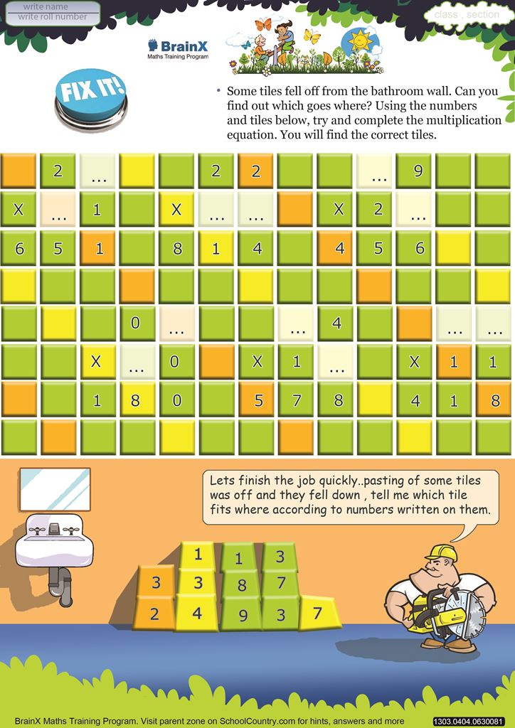 Printable Multiplication Math Olympiad Worksheets For Kids Of Grade 4 